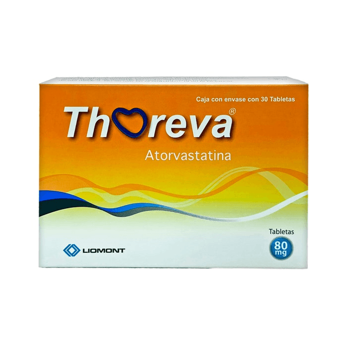 Thoreva 80 mg 30 Tabletas - Farmacias Klyns