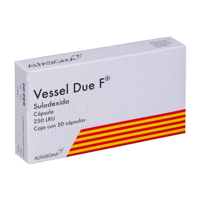 Vessel Due F 250 mg 50 Capsulas - Farmacias Klyns