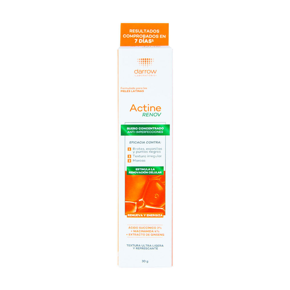 Suero Concentrado Anti-Imperfecciones Darrow Actine Renov 30 mL - Farmacias Klyns