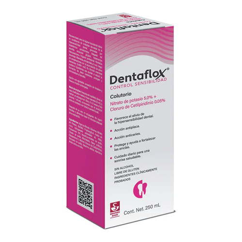 Dentaflox Control Sensibilidad 0.05% Colutorio 250 mL - Farmacias Klyns