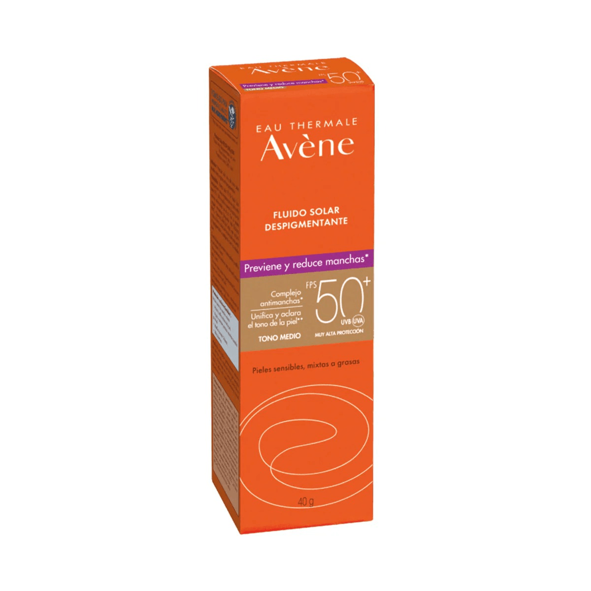 Avene Fluido Solar Despigmentante Tono Medio FPS50+ 40 mL - Farmacias Klyns