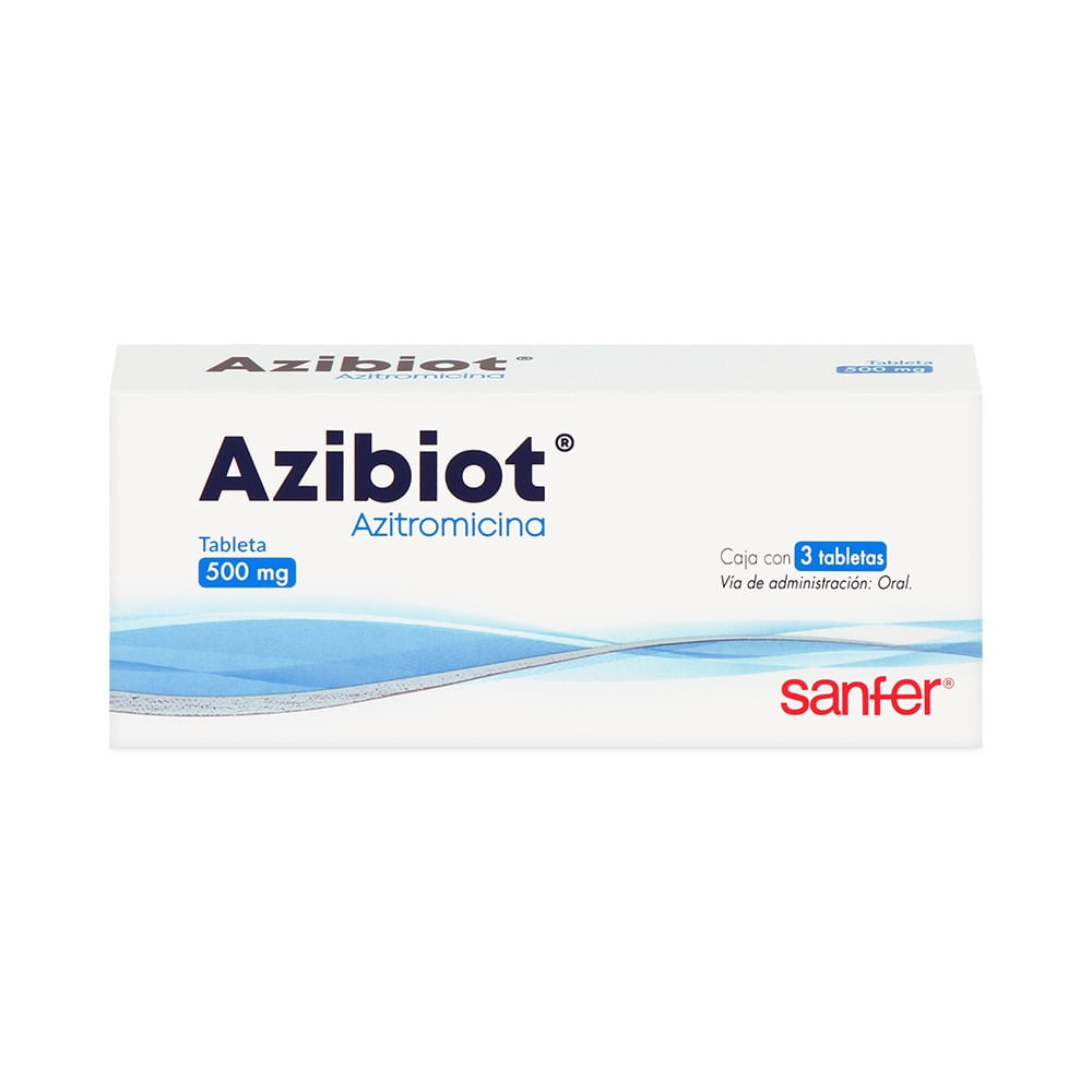 Azibiot 500 mg 3 Tabletas - Farmacias Klyns